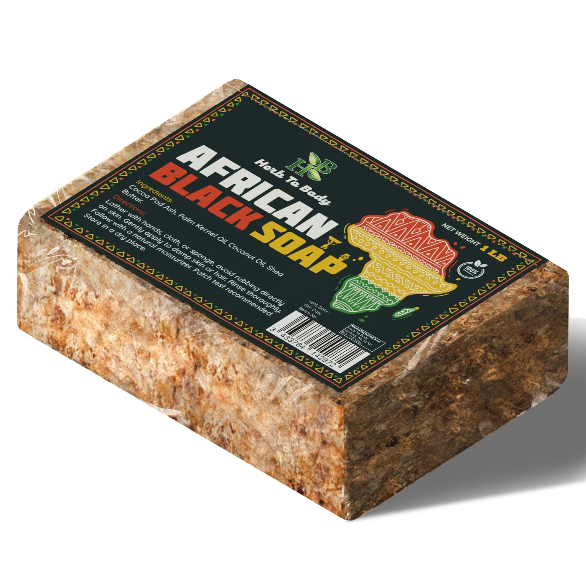 African Black Soap | 1lb Traditional Botanical Bar – Mother's Natchez